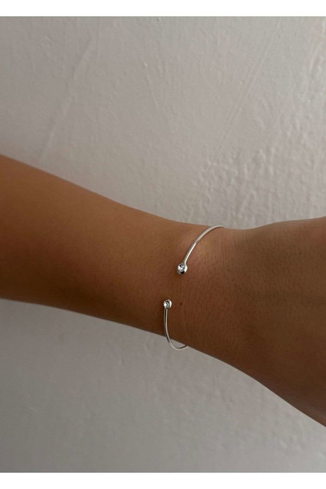 Heliophilia Silver KPEGMSA3419 Pulsera de Latón Plateada con Cierre ...