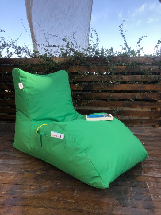 Atelier Del Sofa Daybed Verde, Saco de judías 100% Impertex, 60x75x110 ...