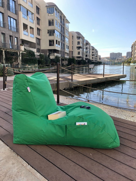 Atelier Del Sofa Daybed Verde, Saco de judías 100% Impertex, 60x75x110 ...