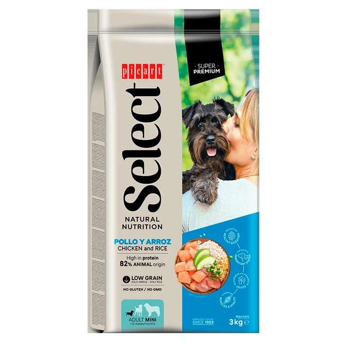 Picart Select Mini Adult Chicken & Rice Pienso para Perros Adultos ...