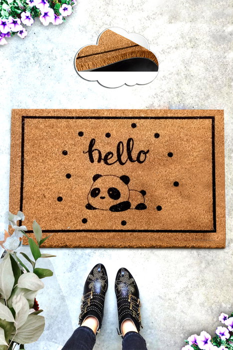 Conceptum Felpudo Coco Baby Panda 40 x 60 cm Fibra de Coco Natural ...
