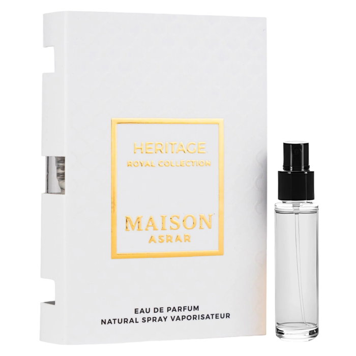 Heritage, Agua de perfume, Unisex, 2 ml Frasco - Bixoto.com