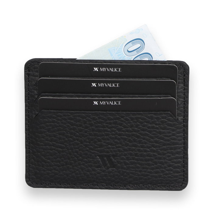 Zoozie Bags Cartera 4281 de Piel Auténtica para Hombre, Negro, con 6 ...