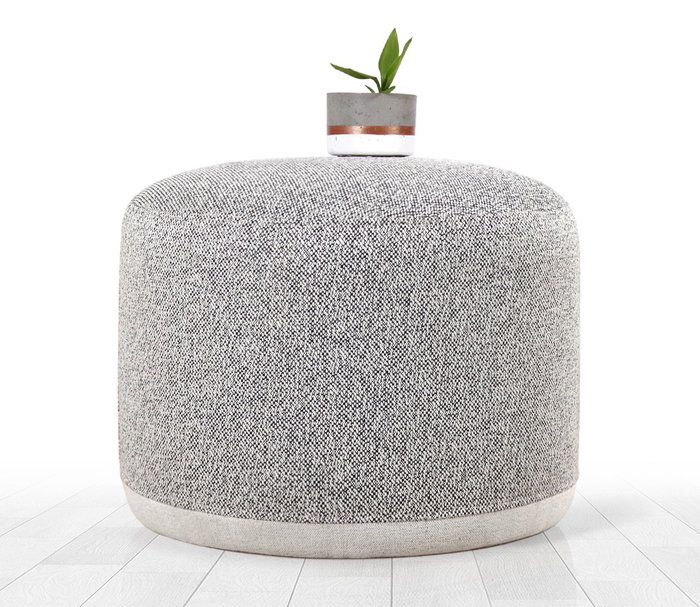Atelier Del Sofa Puf de Lino 100% Gris 41x51 cm - Bixoto.com