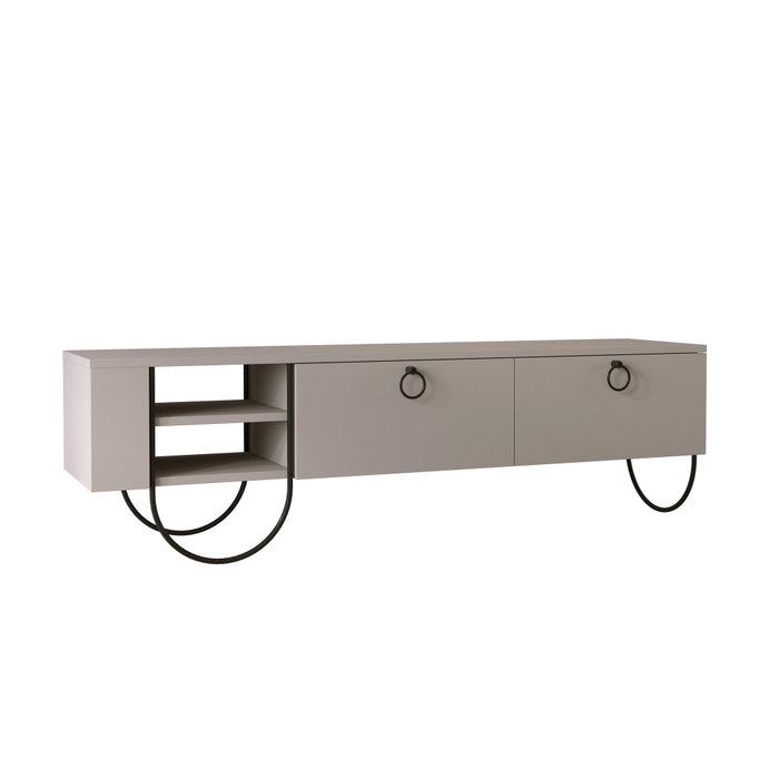 Hanah Home Norfolk Soporte de TV - Moca Claro - Bixoto.com