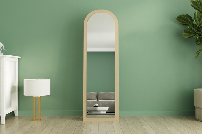 Hanah Home Espejo Flotal-e Color Arena 50x160x2.2 cm MDF Ecológico ...