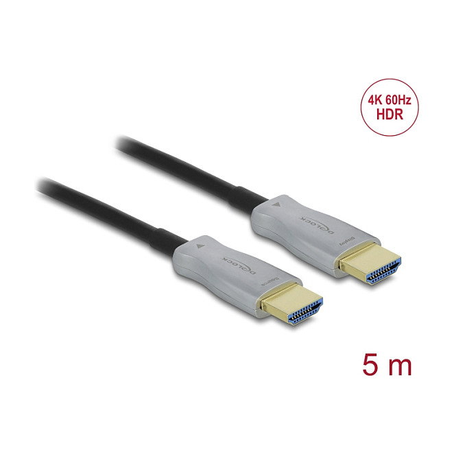 Delock Cable HDMI Activo Óptico 4K 60Hz 5m - Bixoto.com