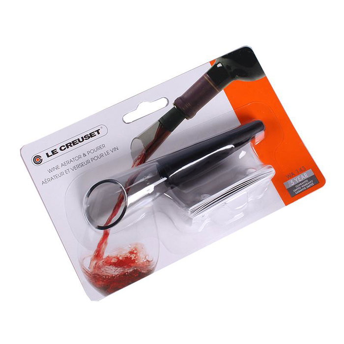 Le Creuset Wine Pourer + Aerator WA-143 WA143 black Schwarz ...