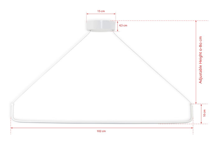 Opviq Tadpole Lámpara de Araña Aluminio Blanco Luz Blanca 6500K ...