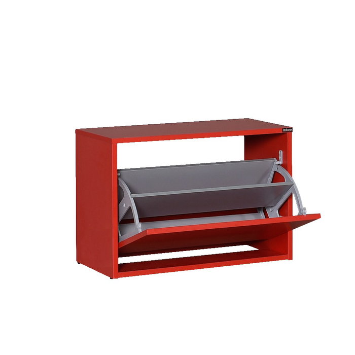 Hanah Home SHC-110-KK-1 Zapatero Rojo 60x42x30cm 100% Tablero de ...