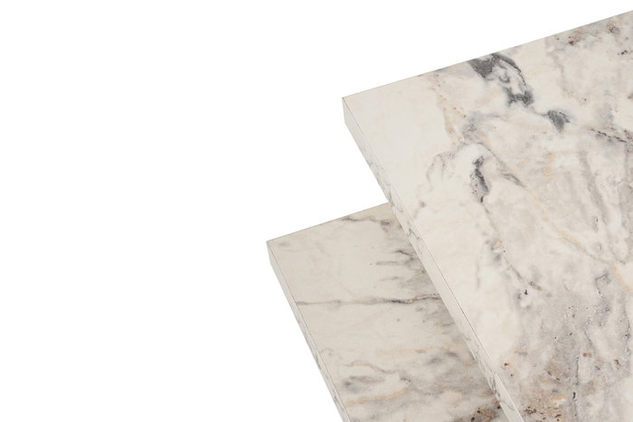 Nordure Sanctuary Fressia Marble Juego de Mesas de Café con Tablero de ...