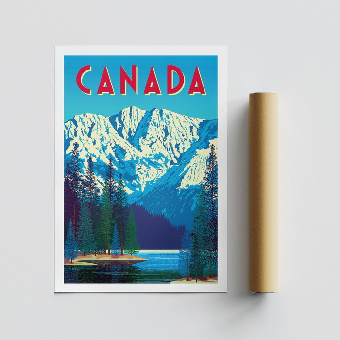 Wallity Poster A4 Canada - 1976 Tamaño 21 x 29.7 cm Acabado Mate ...