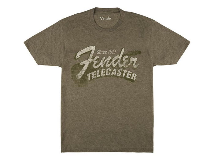 Camiseta Fender Tele 1951 Verde Jaspeado XXL - Bixoto.com