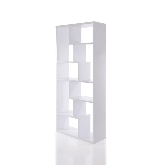 Hanah Home Estantería Moderna Escandinava Blanca 90x183.6x29.5 cm ...
