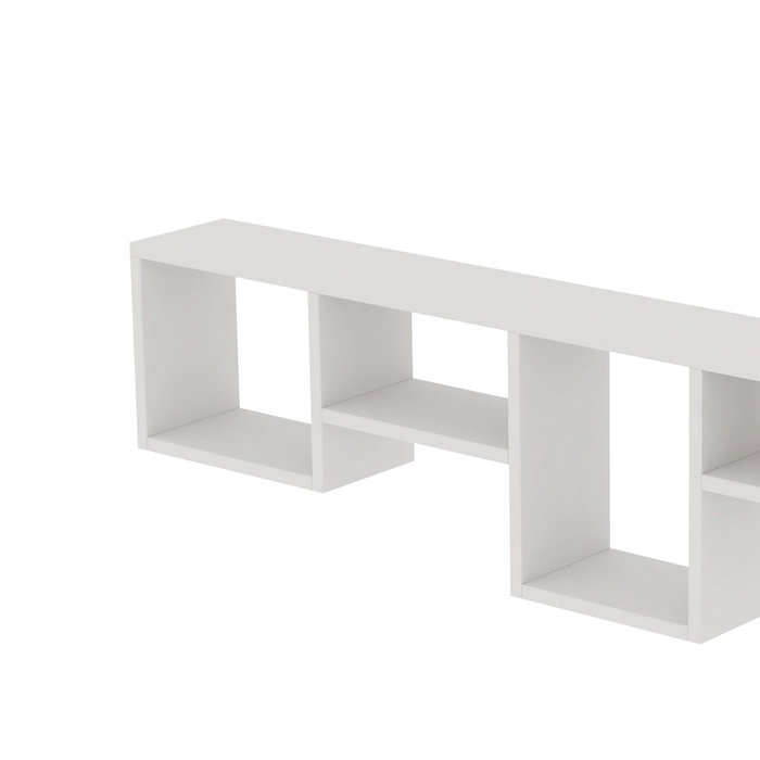 Hanah Home Estantería de Pared Escandinava Blanca - Transforma tu ...
