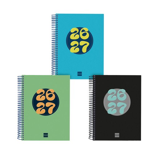 Finocam Agenda Escolar Catalan Cool 2026-27 Tapa Extra Dura 4º Pack de ...