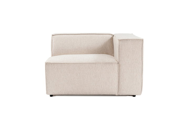 Atelier Del Sofa Sofá 1 Plaza 1R, Marrón Claro, 100% Lino, Alto 66cm ...