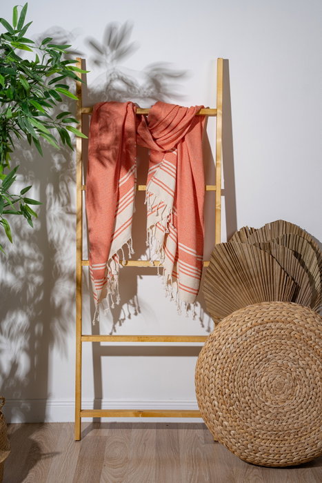 Mijölnir New Diamond Toalla de Playa Fouta Naranja 90 x 170 cm - Bixoto.com