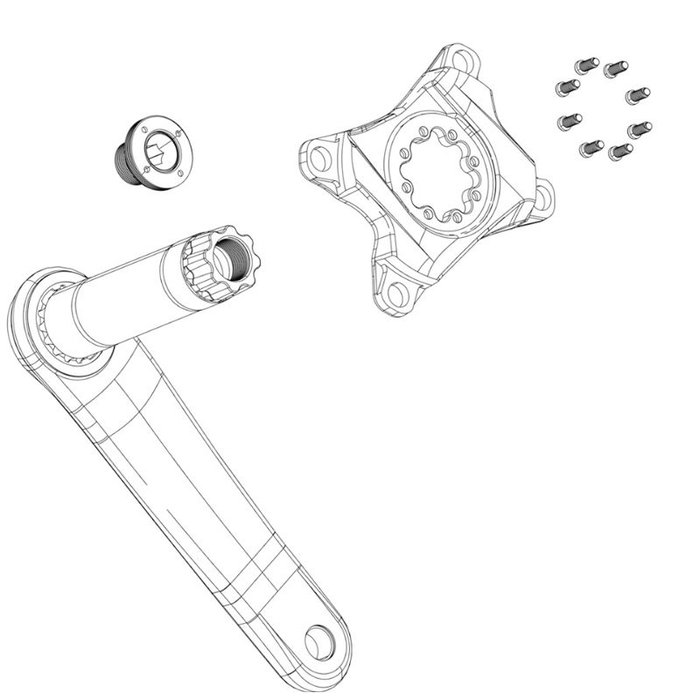 Sram Protector Bielas para Sram/Brose E-MTB Negro - Bixoto.com