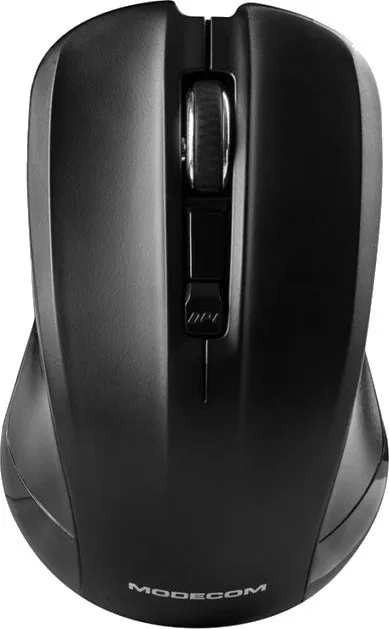 Modecom MC-WM9.1 Ratón Inalámbrico Negro, Óptico 1600 DPI, Ergonómico ...