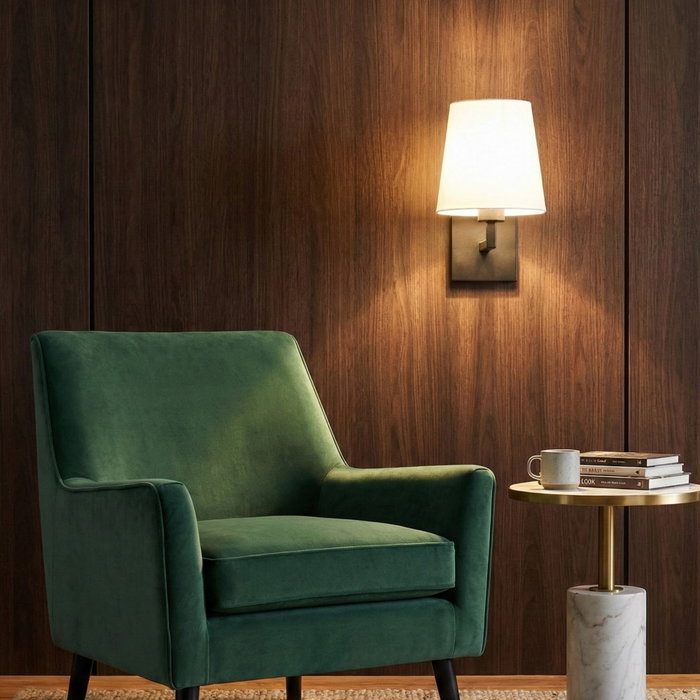 Opviq Lámpara de Pared 4659 Metal Tela Blanco y Negro - Bixoto.com