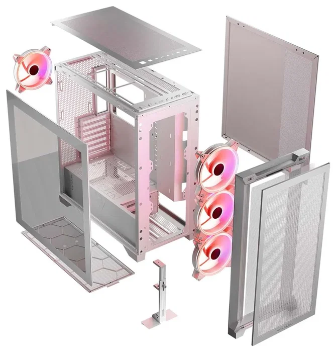 Modecom Volcano Expanse S Apex ARGB Torre Midi Blanca - Ventiladores ...