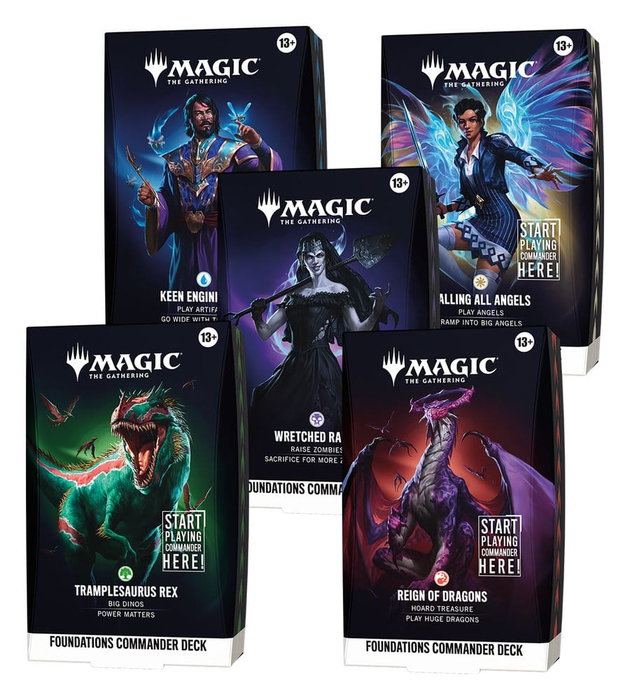 Magic the Gathering Mazos de Commander de Cimientos Caja (5) inglés ...