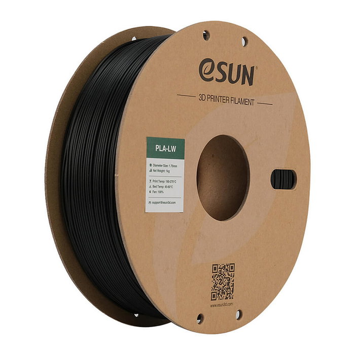 eSun PLA-LW 1.75mm Black 1kg Filamento para Impresión 3D - Bixoto.com