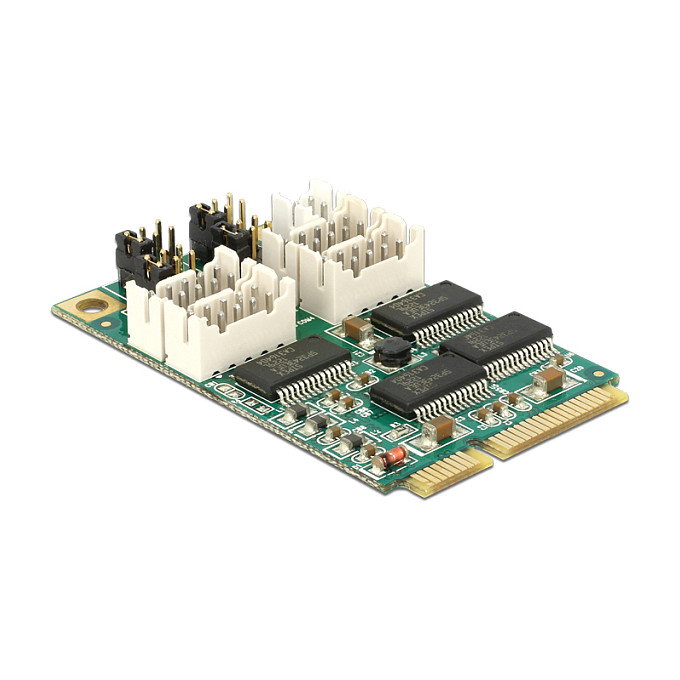 DeLOCK 95244 Mini PCIe I/O Module con 4 Puertos RS-232 Serial y Fuente ...