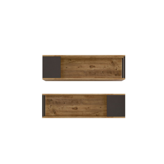 Hanah Home Estantería de Pared Vg18-A Moderna Industrial Pino Atlántico ...