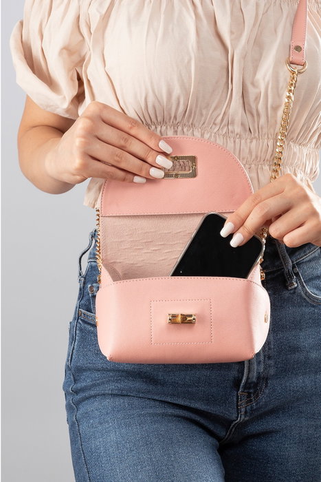 Zoozie Bags Bolso Bandolera Powder Mujer Piel PU Elegante Color Polvo ...
