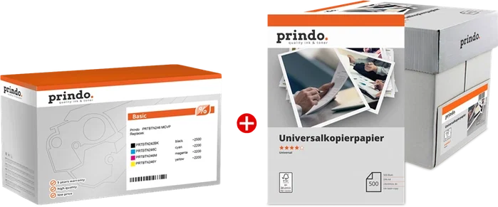 Prindo Value Pack Negro, Cian, Magenta y Amarillo - Bixoto.com