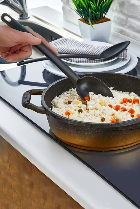 Hermia Km-5L Set de Servicio de Cocina de Plástico Negro 5 Piezas ...