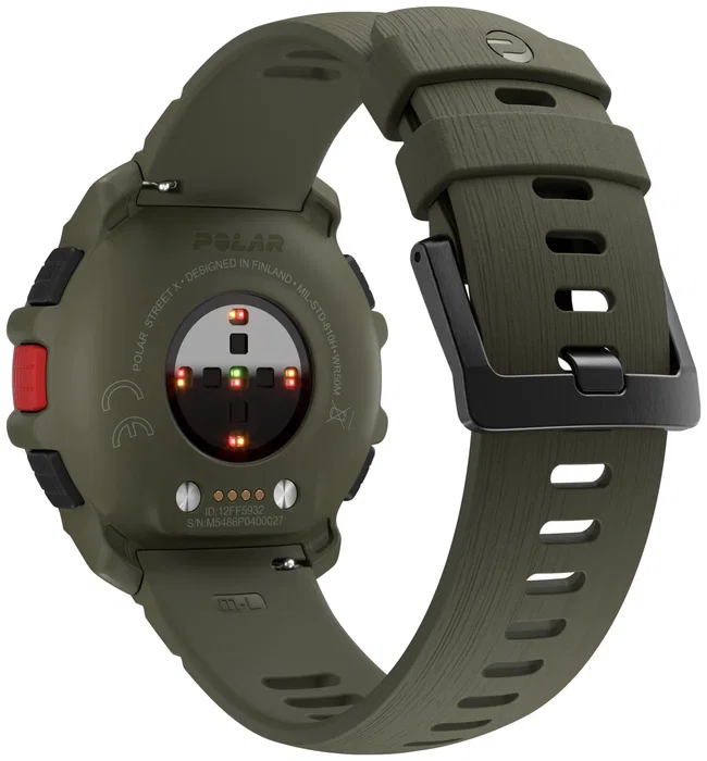 Polar Street X Zielony S-L Smartwatch Mujer Hombre GPS Oxímetro AmOLED ...