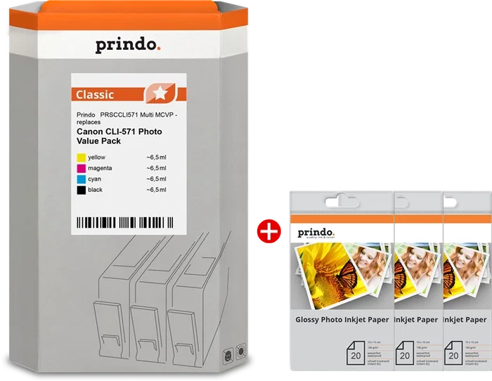 Prindo Classic Multipack Negro / Cian / Magenta / Amarillo ~1.374 ...