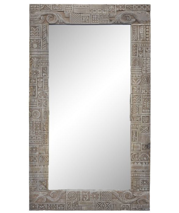 DKD Home Decor Espejo Indio Tallado 3 x 120 x 70 cm - Bixoto.com