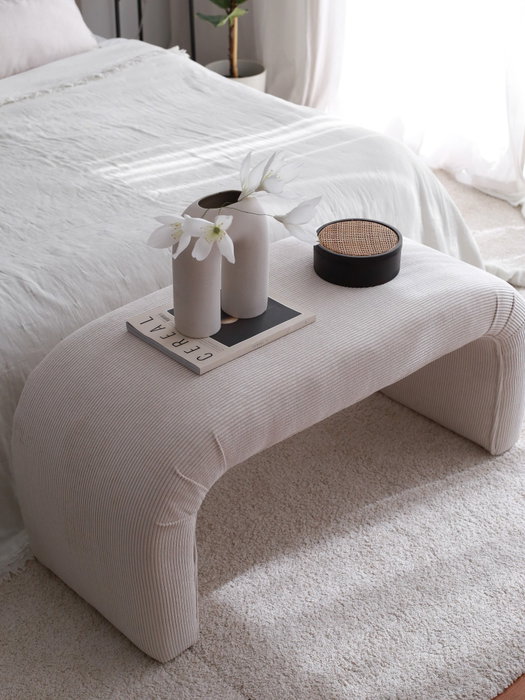 Atelier Del Sofa Puf Fitilli Blanco 106x45x46 cm - Bixoto.com