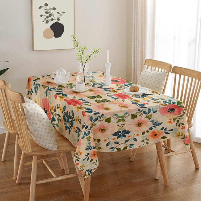 Hermia Asr-tblclt25 -27 Mantel Rectangular 140 x 180 cm, 50% Algodón 50 ...
