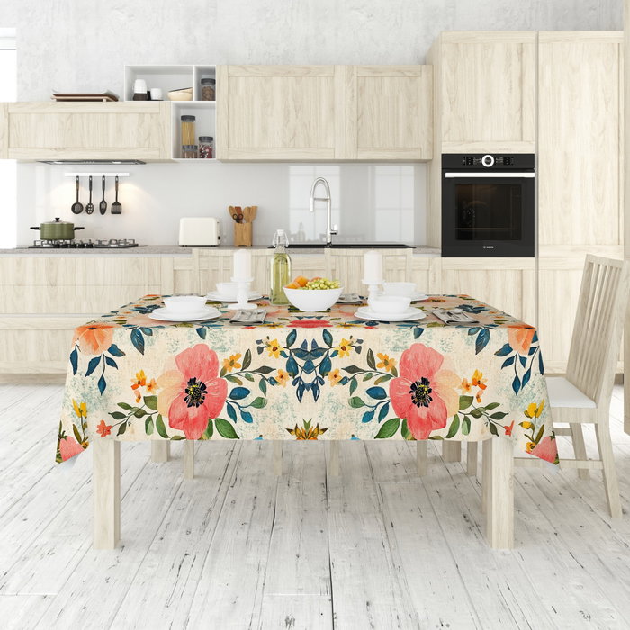 Hermia Asr-tblclt25 -27 Mantel Rectangular 140 x 180 cm, 50% Algodón 50 ...