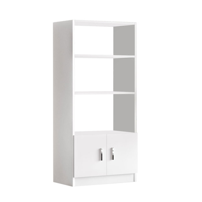 Hanah Home Vo4-W Estantería Moderna Blanca Tablero Partículas ...