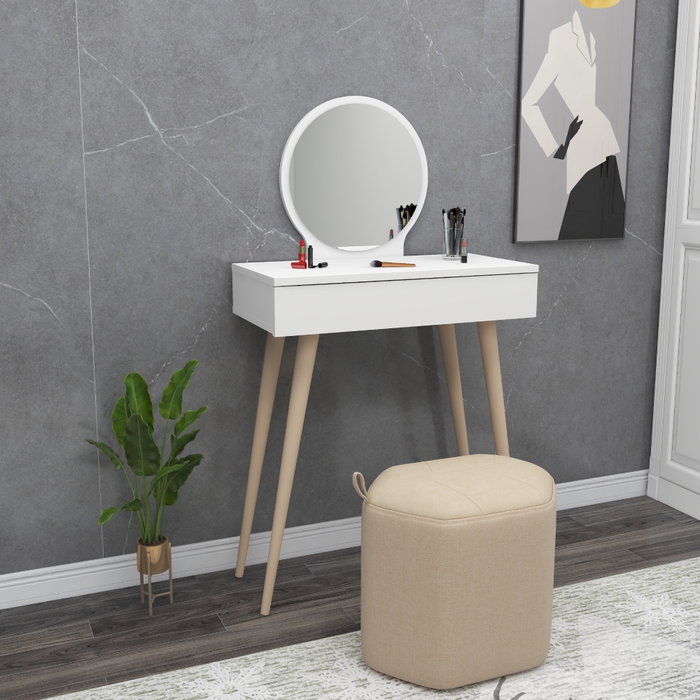 Hanah Home Mesa de Maquillaje Siena - White, Blanca, Tablero Melamina ...