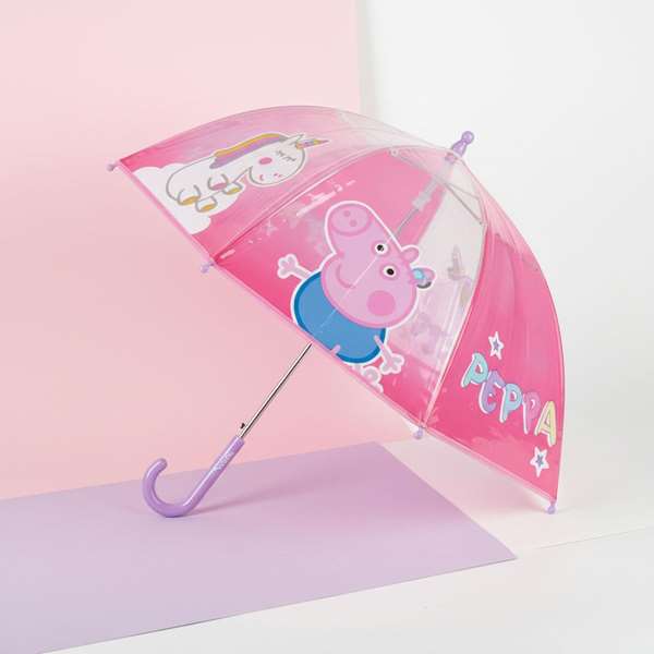 Peppa Pig Paraguas Manual para Niños 45 cm Color Rosa Claro Edad Mínima ...