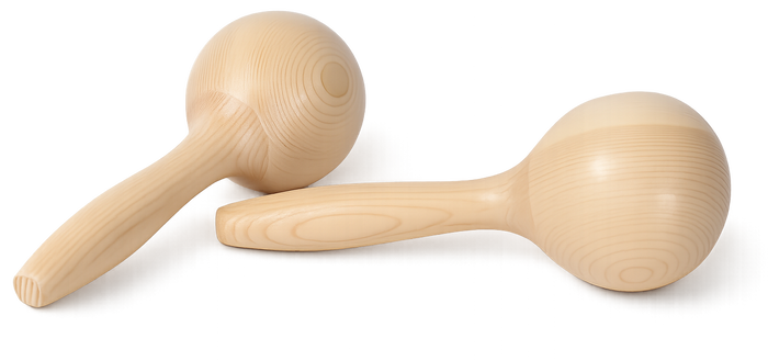 Maracas Ritmo de Madera 5,5 cm - Bixoto.com