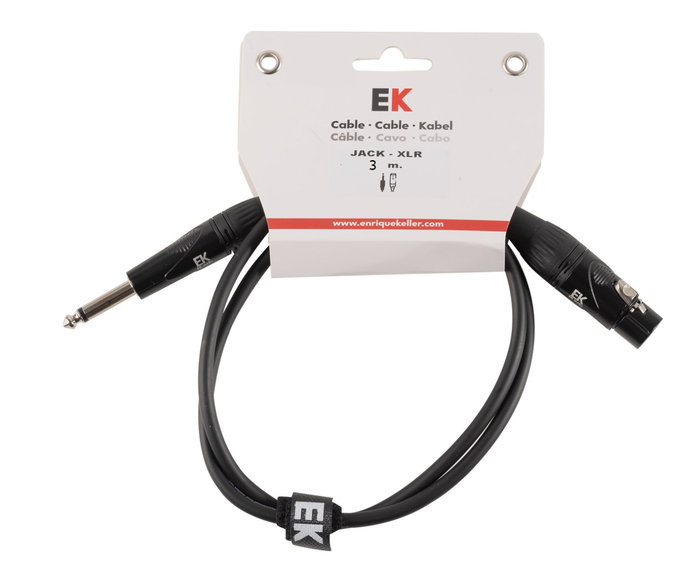 Cable Ek Audio para Micrófono Jack - Xlr Hembra 3M - Bixoto.com
