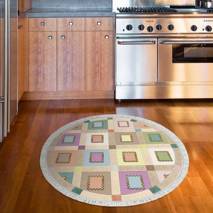 Conceptum Mu101 Alfombra Redonda 90 cm Poliamida Color(es) Empolvado(s ...
