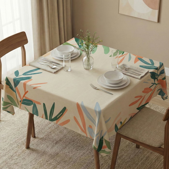 Hermia Mantel ASR-TBLCLT25 Mesa 140x140 50% Algodón 50% Poliéster ...