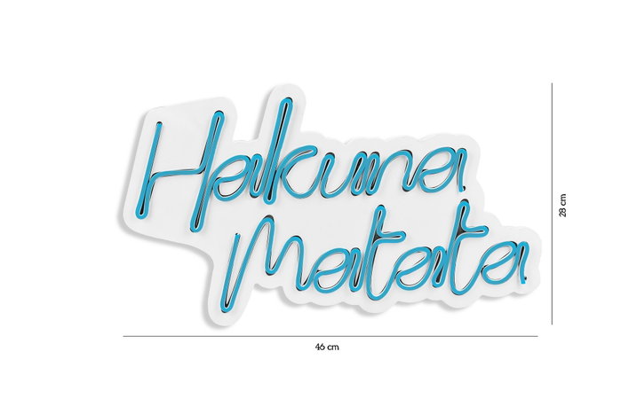 Wallity Iluminación LED Decorativa Plástico Hakuna Matata - Blue, Tira ...