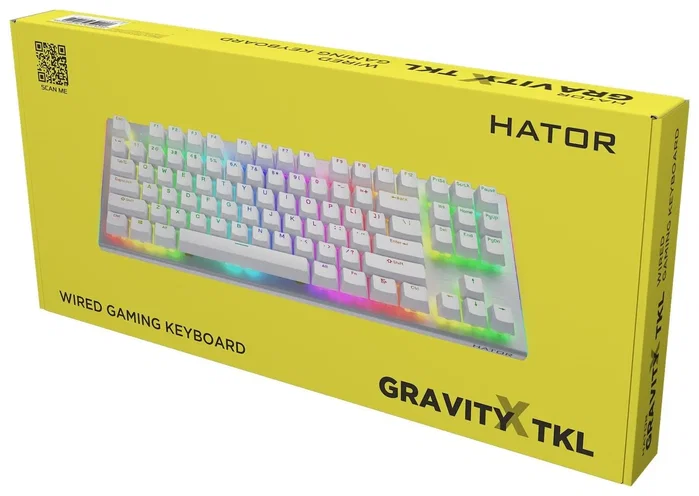 Hator Gravity X TKL HTK551 Teclado Blanco - Bixoto.com