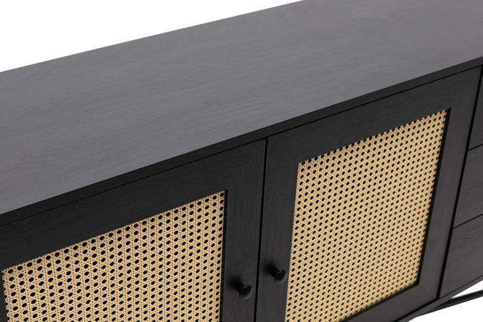 Hanah Home Consola Nala 160 Black - Bixoto.com