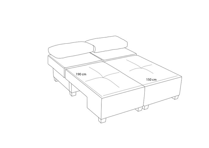 Atelier Del Sofa Sofá Cama 3 Plazas Chenilla Crema - Bixoto.com